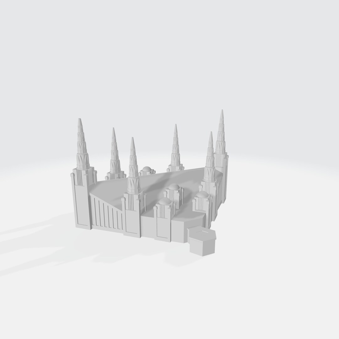 Downloadable 3D Model - Portland Oregon Temple - 3D Printable - Etsy