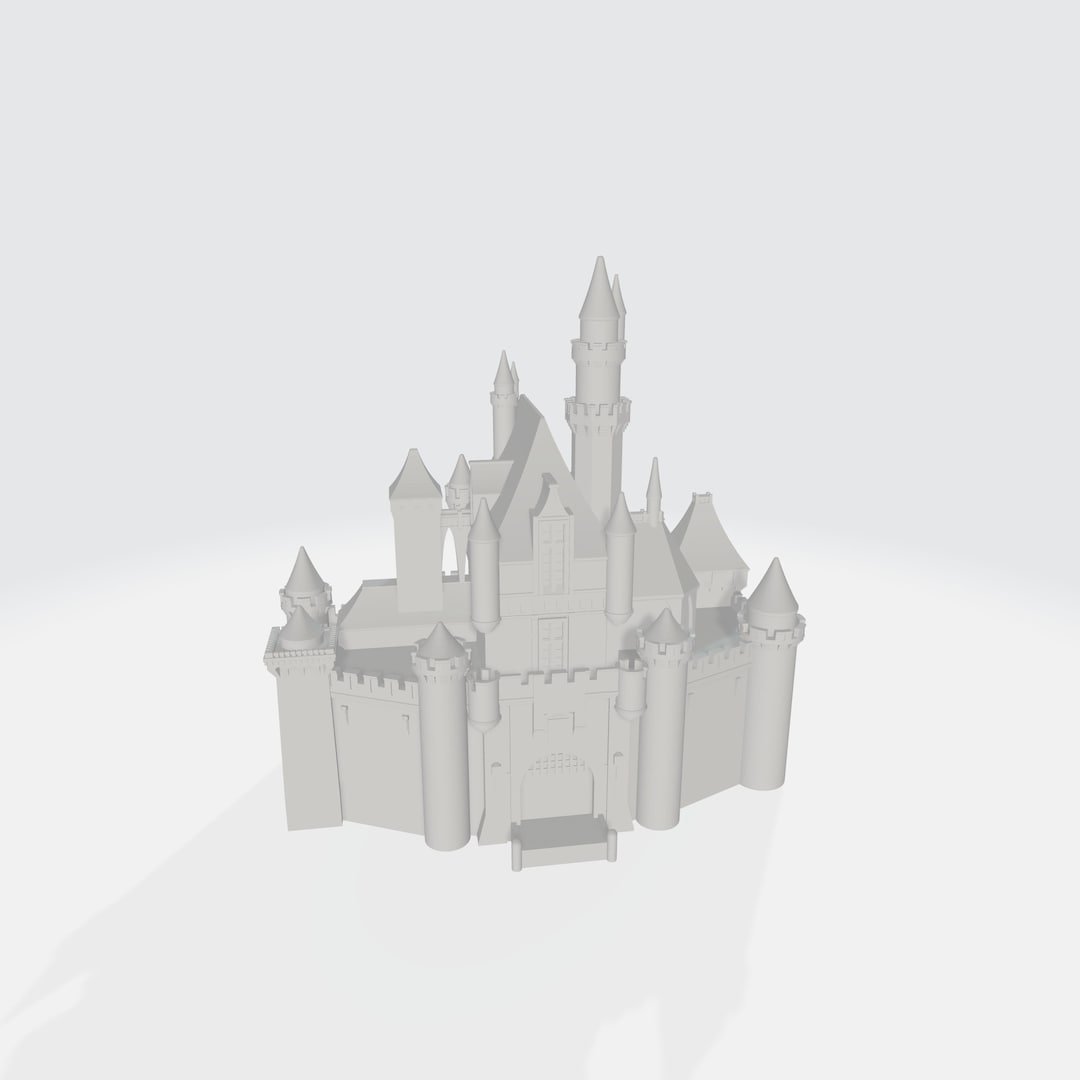 Downloadable 3D Model - Sleeping Beauty Castle - 3D Printable - STL ...