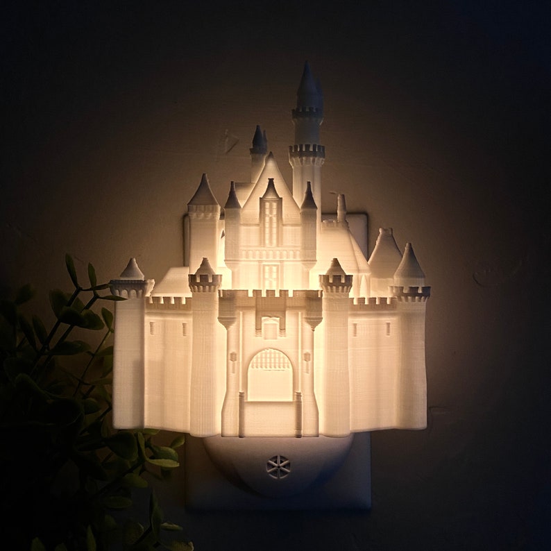 Sleeping Beauty Castle Wall Night Light Plug-in LED - Etsy