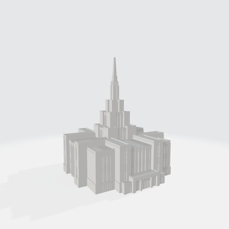 Downloadable 3D Model Saratoga Springs Utah Temple 3D - Etsy