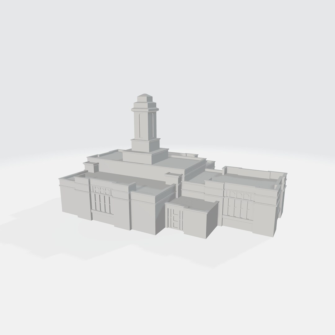 Downloadable 3D Model - Colonia Juárez Chihuahua Mexico Temple - 3D ...