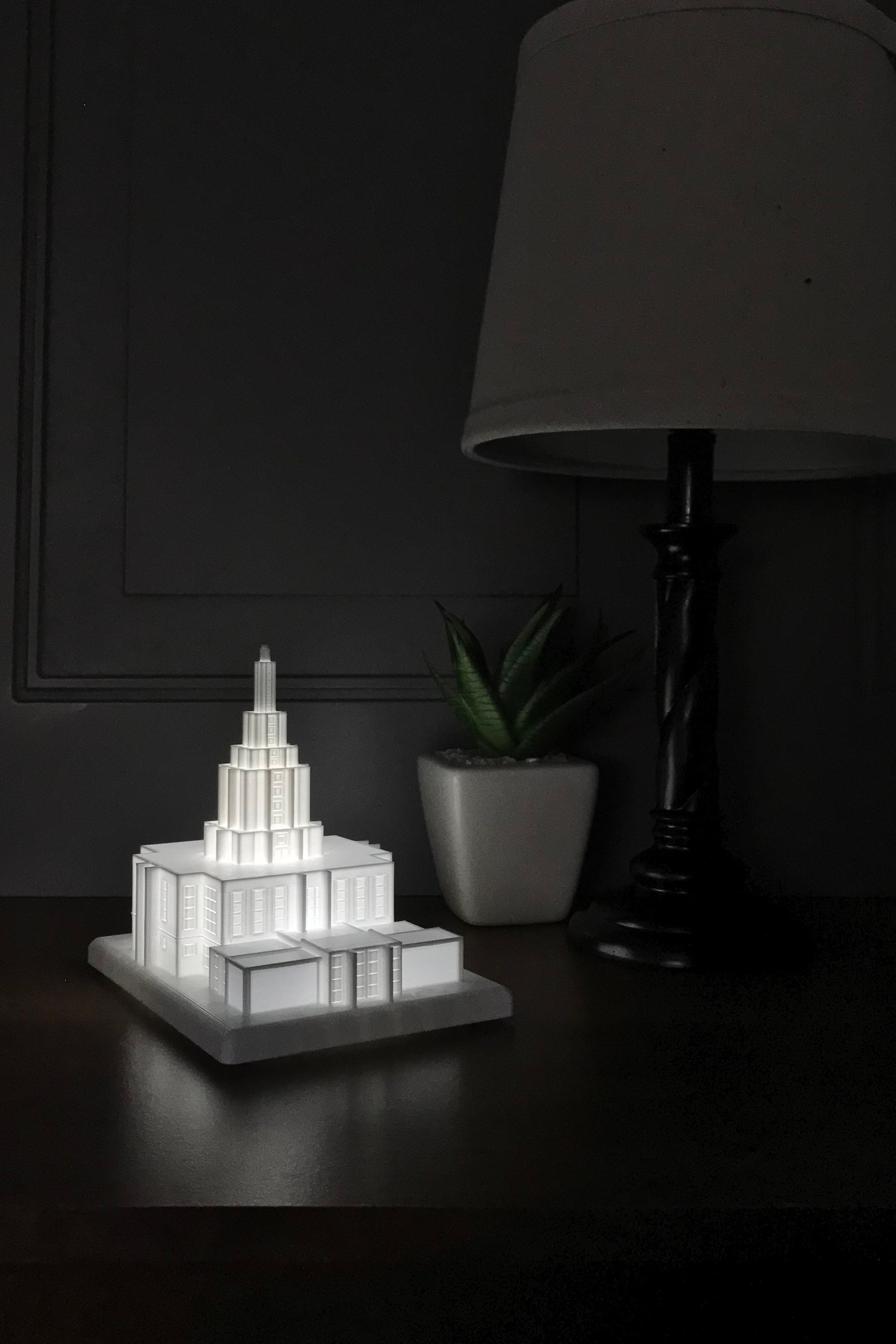 Idaho Falls Idaho Latter-day Temple Night Light Statue - LDS - the ...