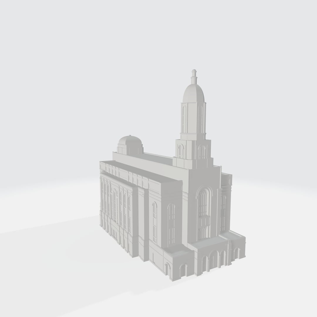 Downloadable 3D Model - Smithfield Utah Temple - 3D Printable - Etsy