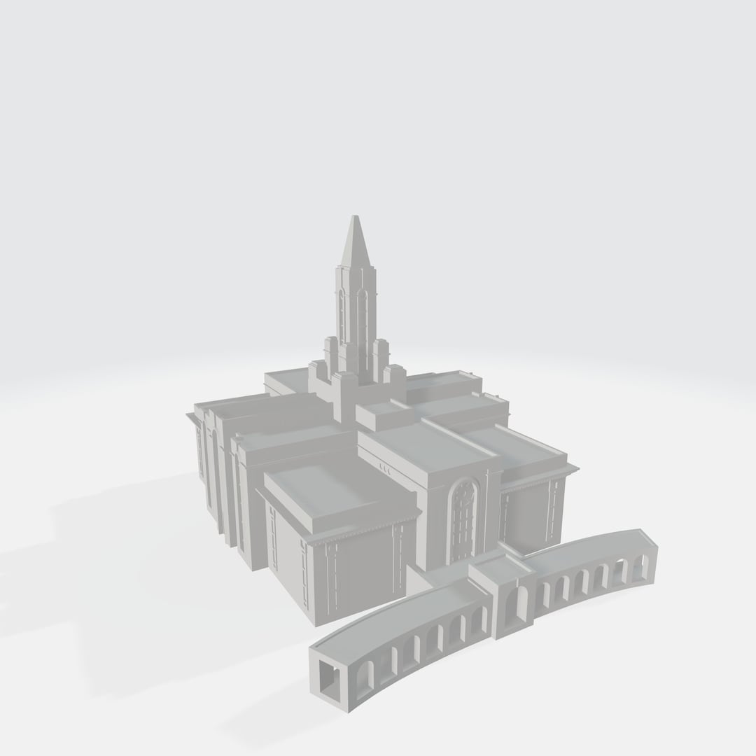 Downloadable 3D Model - Bountiful Utah Temple - 3D Printable - Etsy