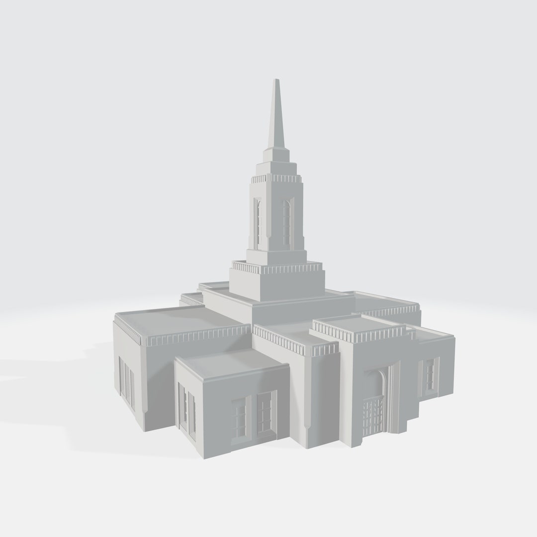 Downloadable 3D Model - Elko Nevada Temple - 3D Printable - Etsy