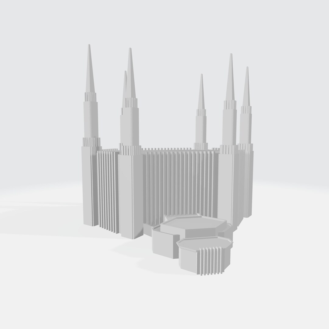 Downloadable 3D Model - Washington DC Temple - 3D Printable - Etsy