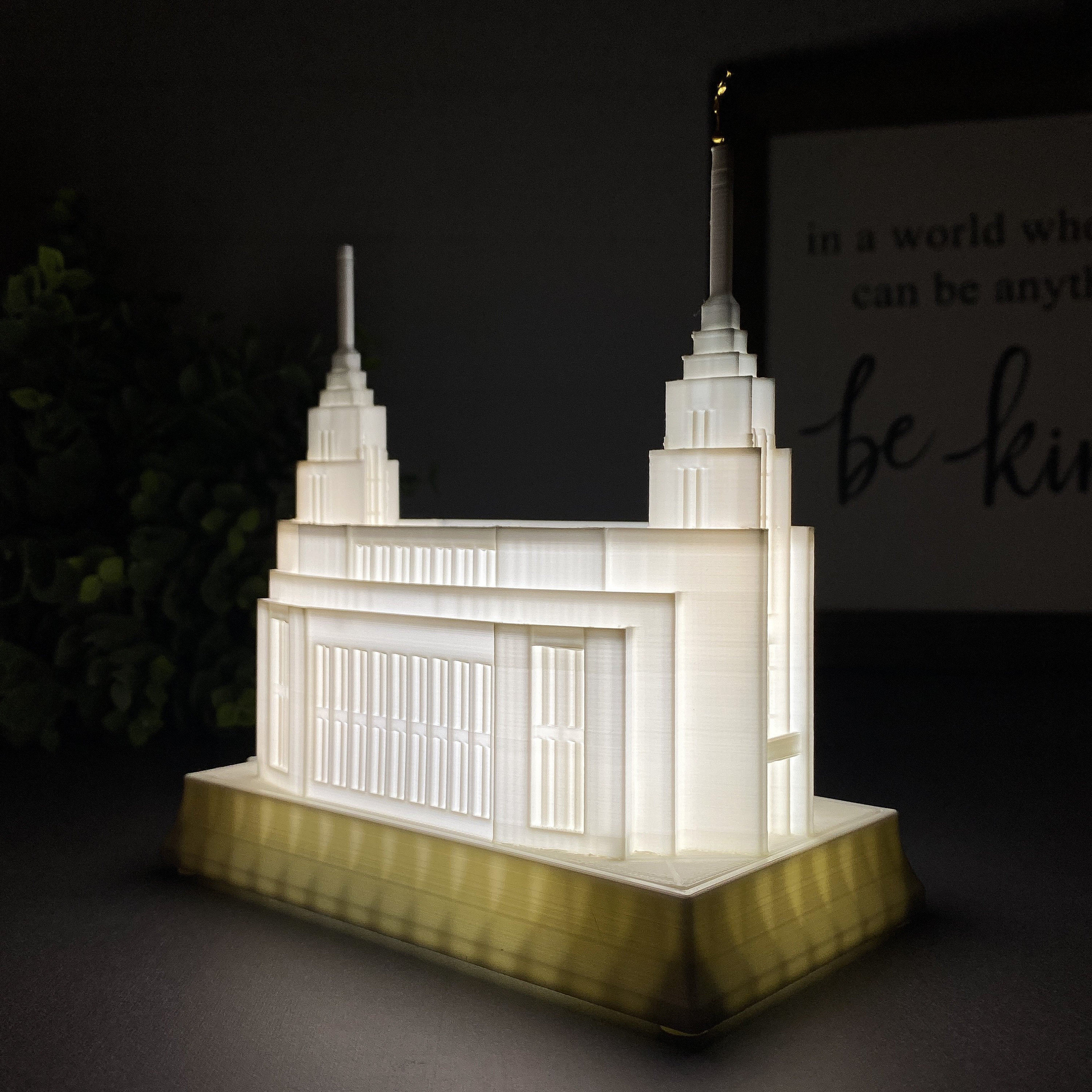 Rome Italy Latter-day Temple Night Light Statue LDS the | Etsy