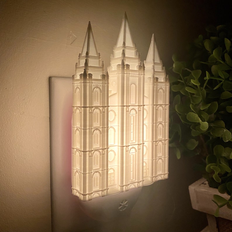Salt Lake City Utah Temple Wall Night Light - Plug-in - LED - LDS - Etsy