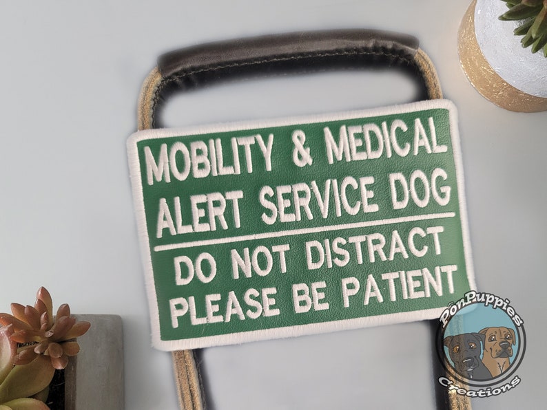 Service Dog Vinyl Guide Dog Sign Handle Banner Mobility & | Etsy