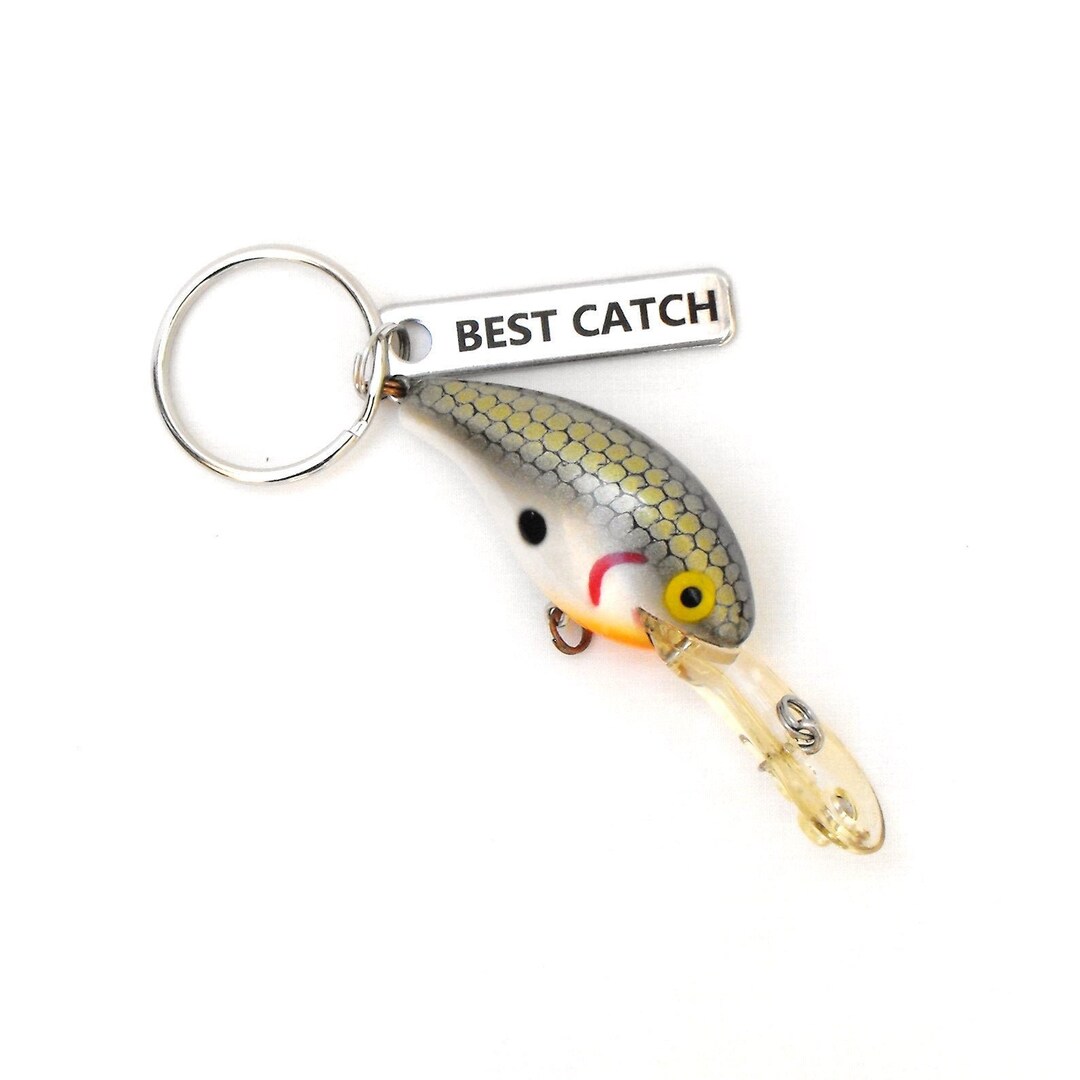Anglers Key Ring, Vintage Swim Bait Lure Key Chain, Fishing Lure With ...