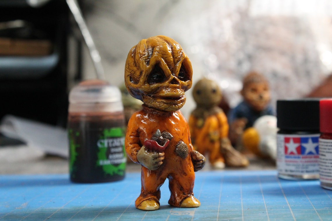 Sam Horror Halloween Art Toy Maniac Figure Trick 'r | Etsy