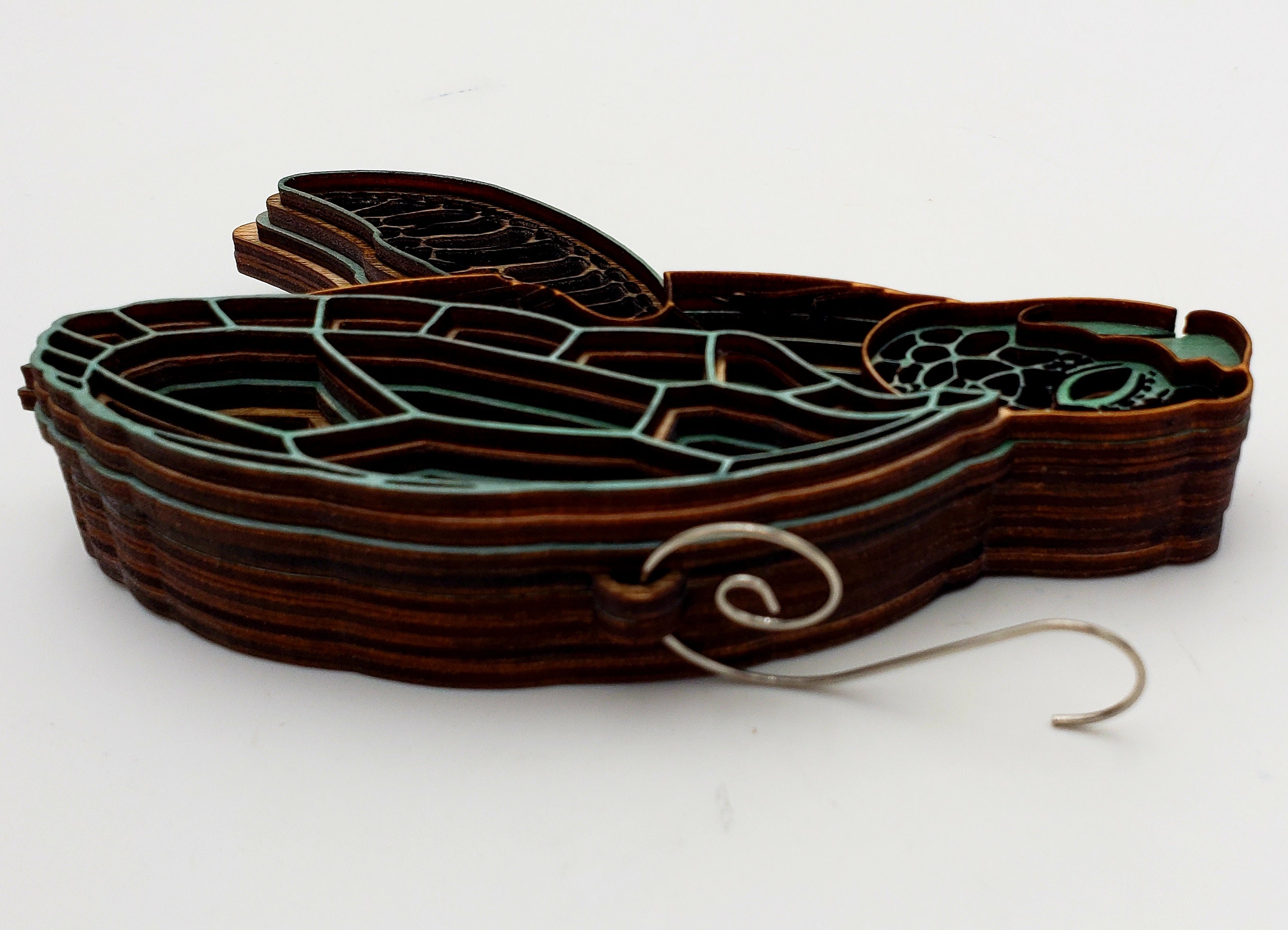 3D Sea Turtle Multilayer Wood Sculpture Ornament 3.5 X | Etsy