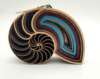 3D Sun & Moon Multilayer Wooden Mandala Sculpture Ornament 4 X | Etsy