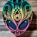 3D Multilayer Wooden Alien Mandala Sculpture Ornament 2.75 X - Etsy