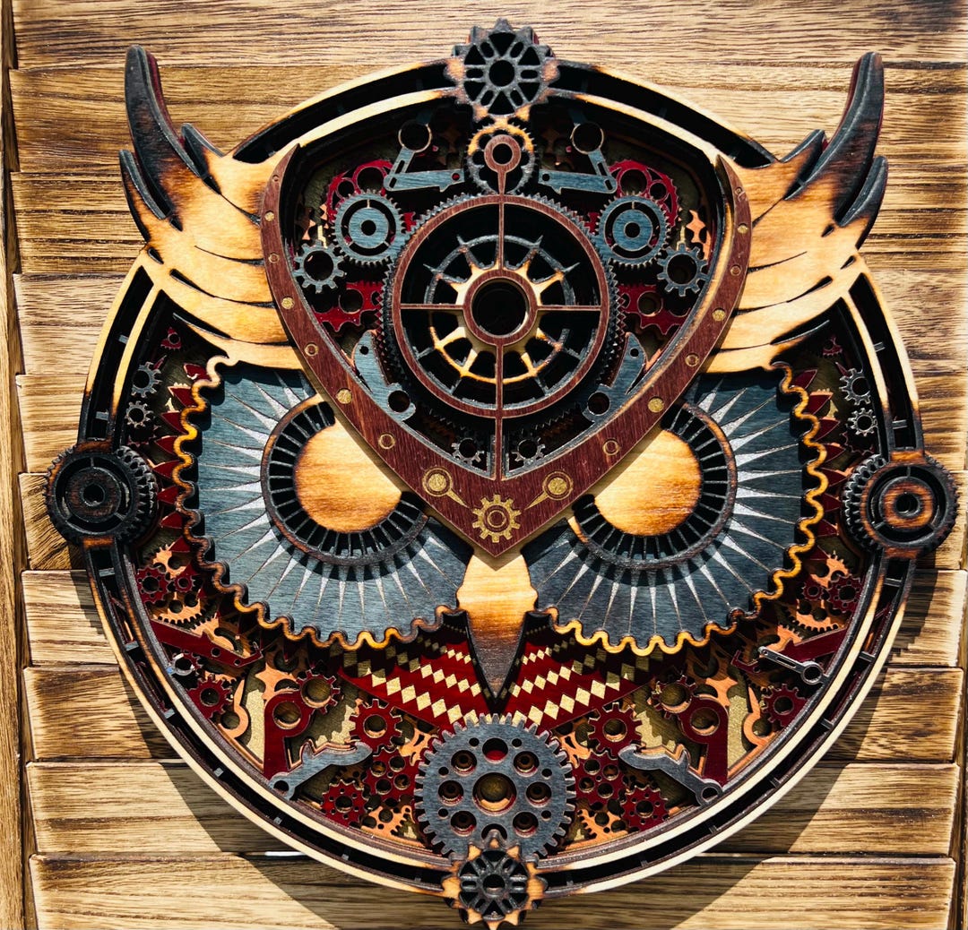 3D Owl Multilayer Wooden Mandala Wall Hanging 12 X 12” - Etsy