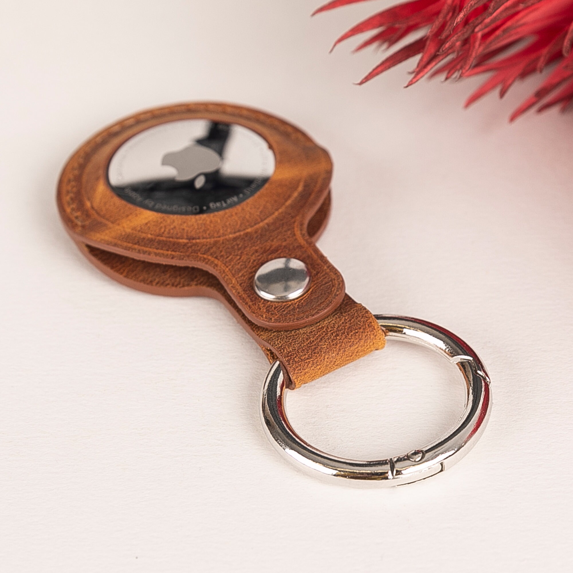 Airtag Case Leather Airtag Case Full Grain Leather Airtag - Etsy