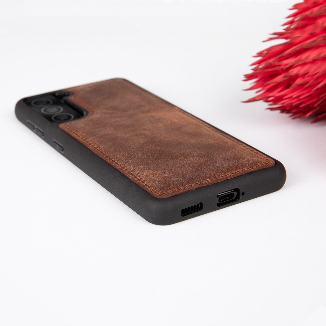 Samsung Galaxy S21 Plus Leather Case, Best Phone Protective Cover for ...