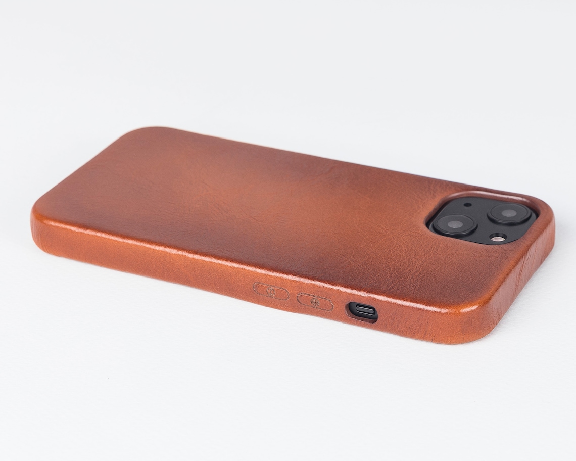 Iphone 13 Mini Personalized Leather Phone Case Customized - Etsy