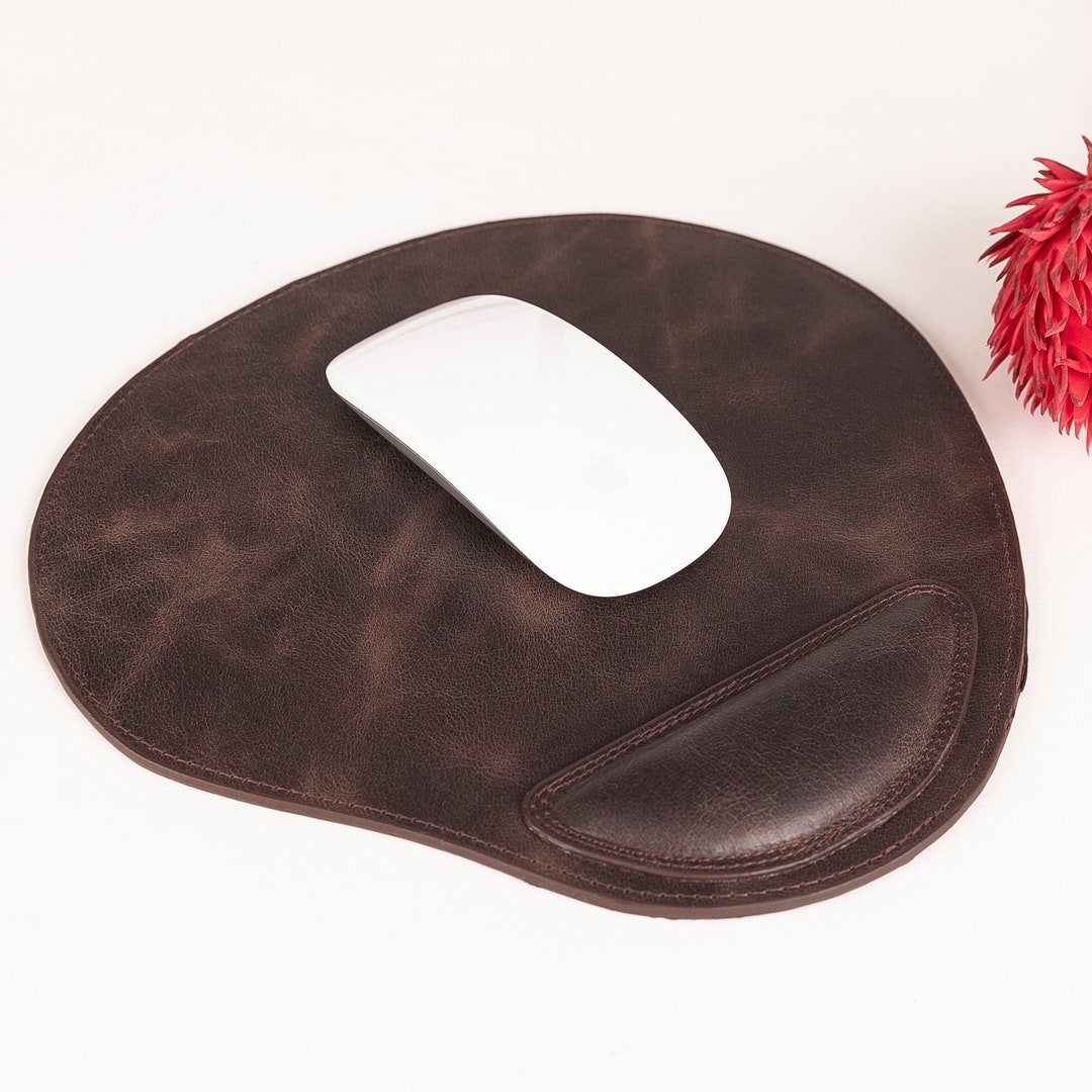 Leather Mouse Pad, Leather Desk Mat, Custom Mouse Pad, Anniversary Gift ...