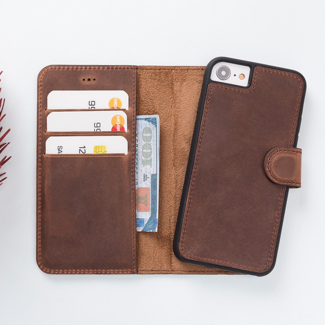 Leather iPhone SE 2022 Case, iPhone SE 2020 Leather Wallet, iPhone 8 ...