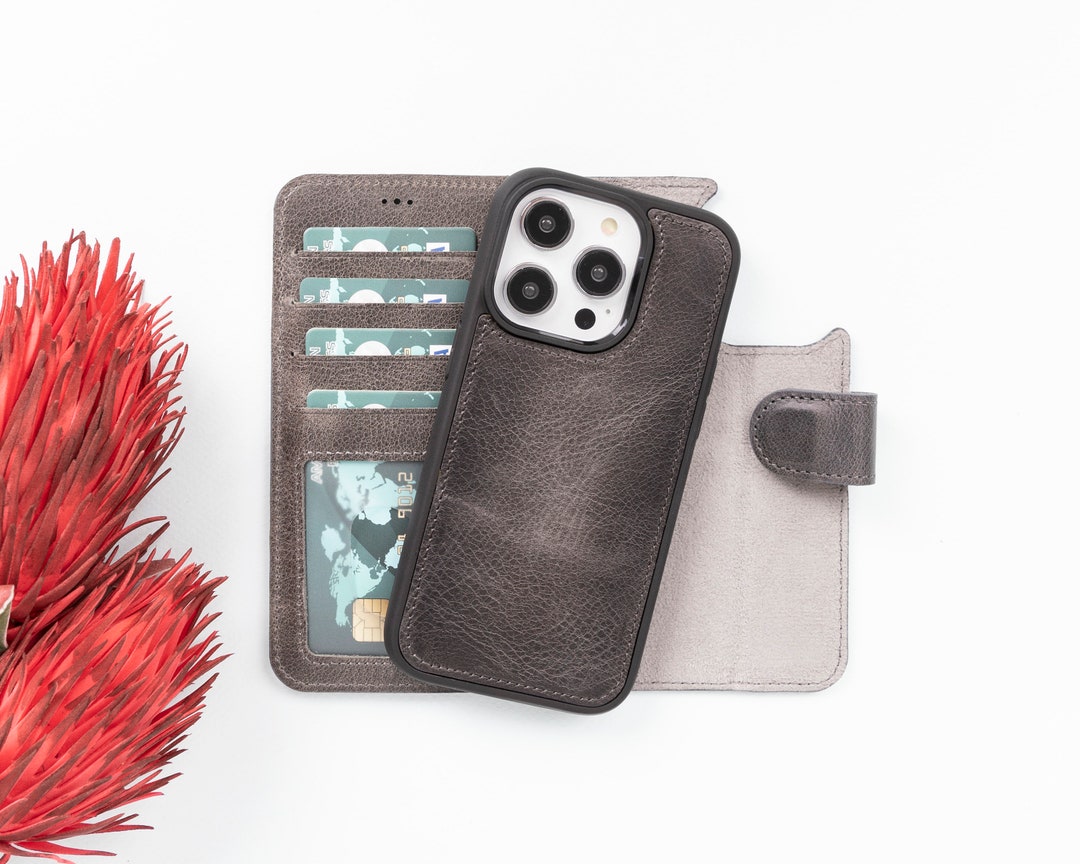 Handmade Full Grain Leather iPhone Wallet Case: RFID Blocking Bifold - Etsy
