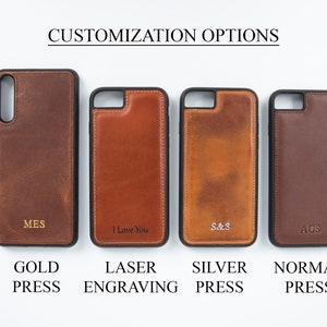 IPhone 13 Mini Personalized Leather Phone Case Customized - Etsy