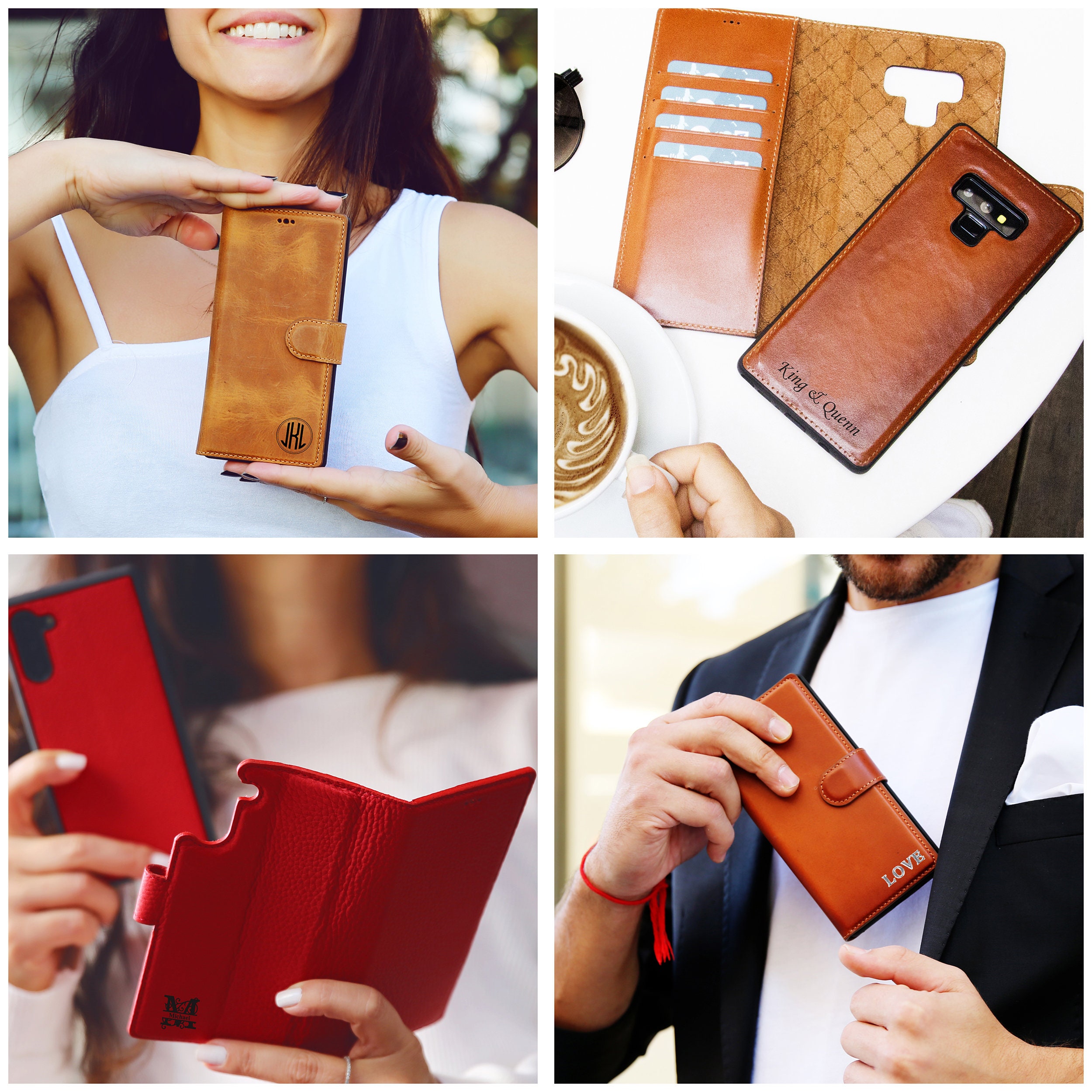 Full Grain Leather RFID Blocker Wallet: Pop up Card Holder - Etsy