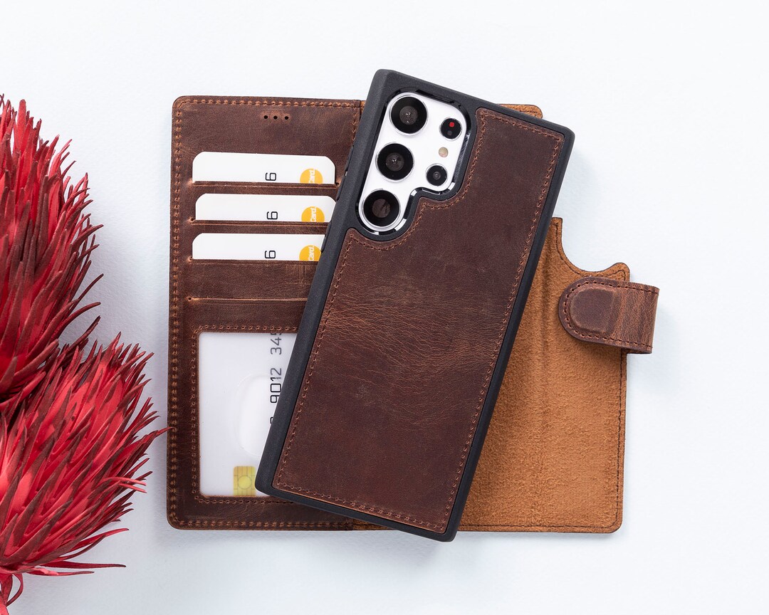 Samsung S24 Ultra Leather Case, Galaxy S24 Ultra Card Wallet, S24 Ultra ...