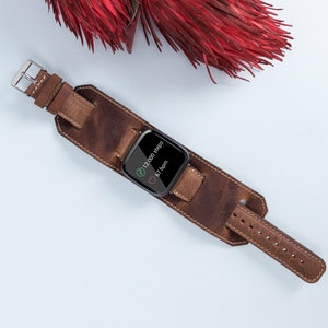 Cuff Leather Band for Fitbit Versa 4 - Sense 2 - Versa 3 - Sense - 2 ...