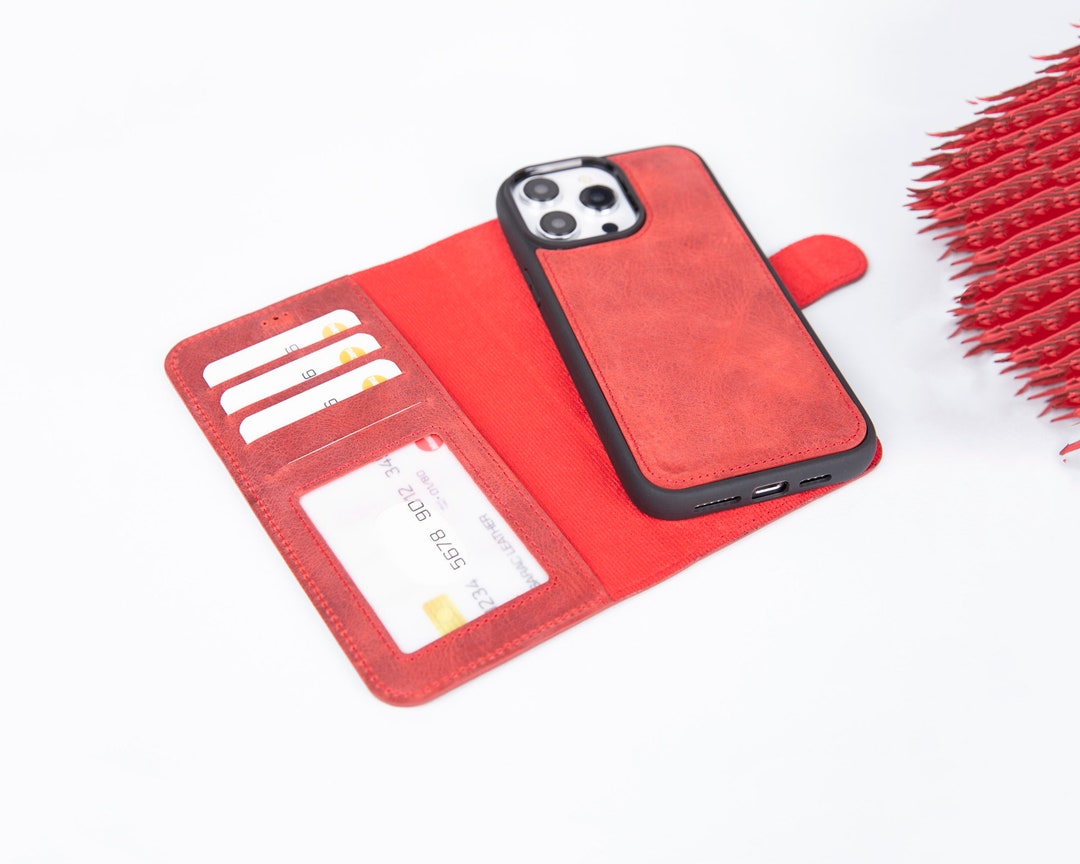 IPhone 12 Pro Max Leather Case Wallet, Personalized Case Apple iPhone ...