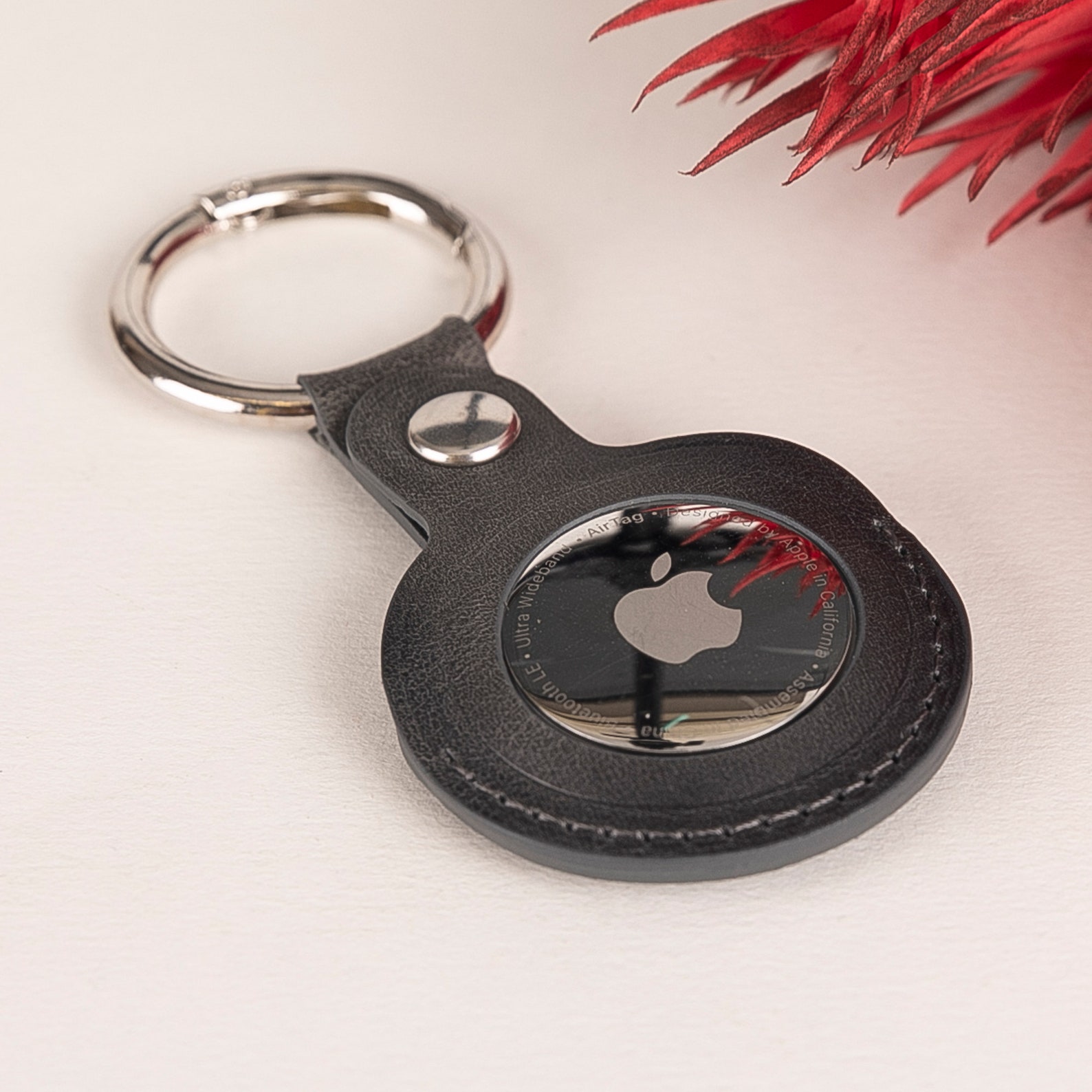 Airtag Case Leather Airtag Case Full Grain Leather Airtag - Etsy