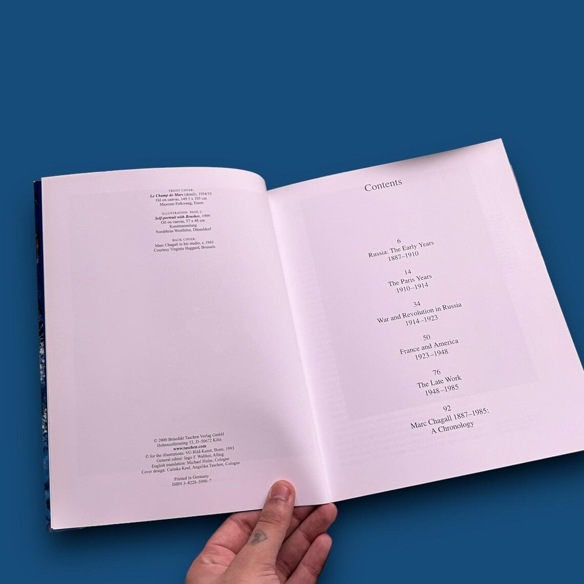 Vintage 90s Marc Chagall Taschen Art Book - Etsy