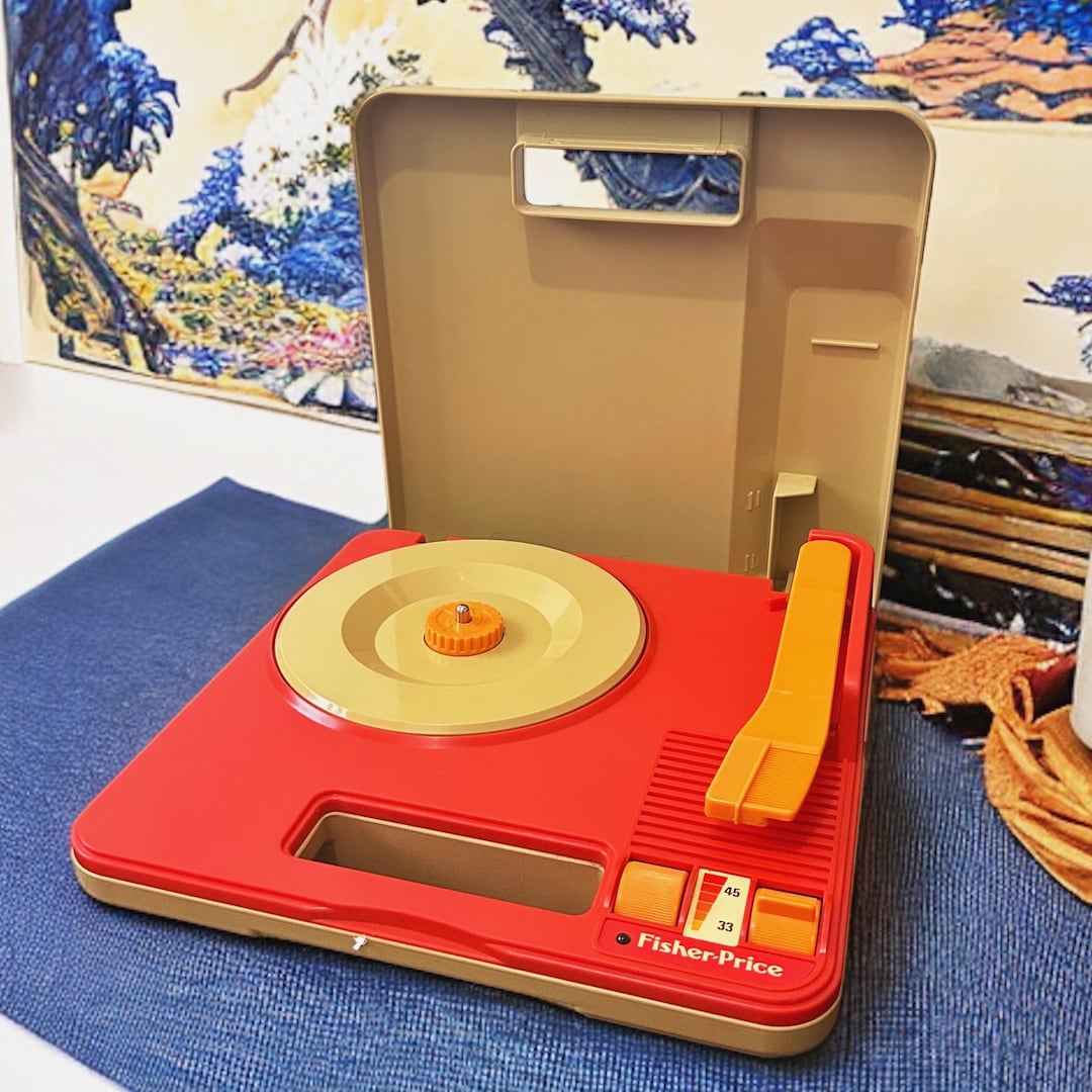 Vintage 1980s Fisher Price Record Player Toy - Etsy