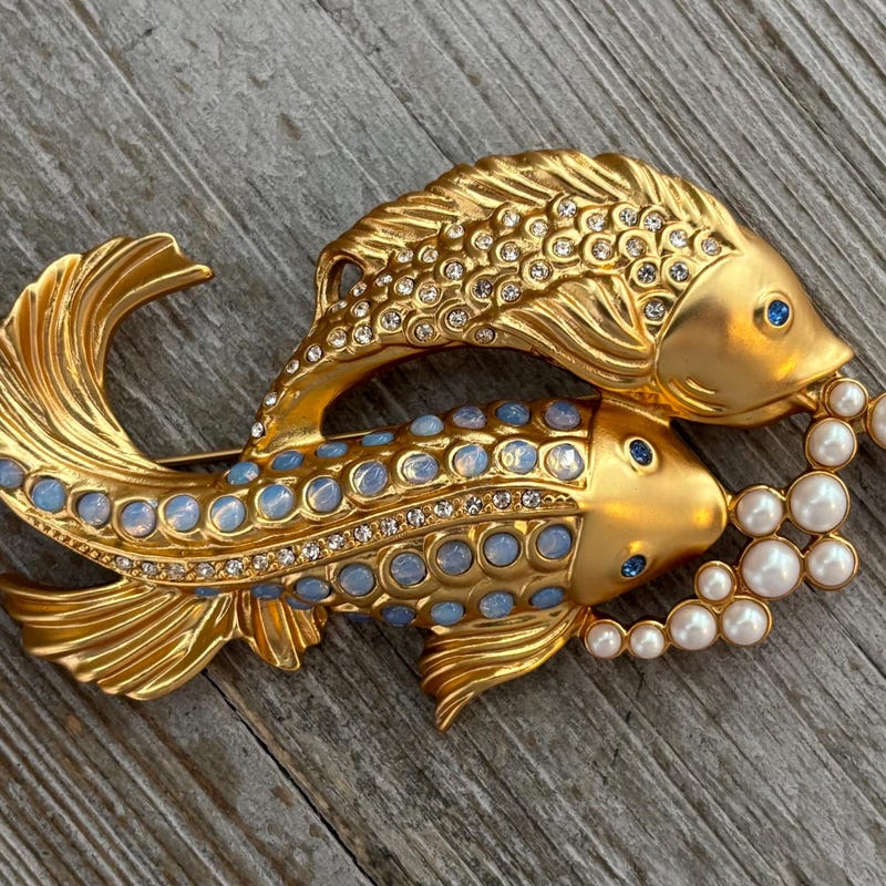 Koi Fish Brooch - Etsy