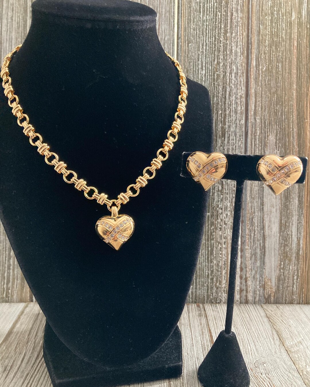 Gorgeous Swarovski/vonelle Signed Vintage 1990's New Old Stock Gold ...