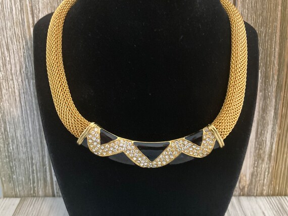 Beautiful MONET Vintage 1990's Chunky Gold And Black … - Gem