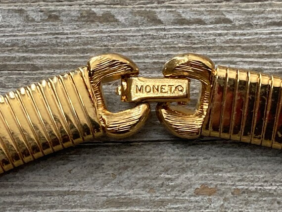 Beautiful MONET Vintage 1990's Gold With Rhinestones … - Gem