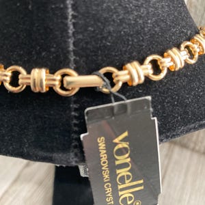 Gorgeous Swarovski/vonelle Signed Vintage 1990's New Old Stock Gold ...