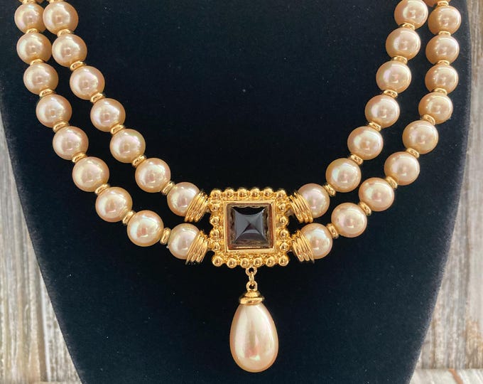 Breathtaking NINA RICCI 1980's-90's New Old Stock Faux Pearl With ...