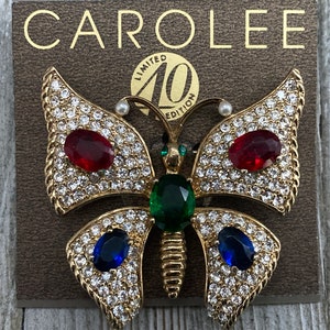 CAROLEE Vintage 1990's NOS Stunning Gold Butterfly Statement Brooch ...