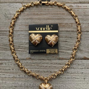 Gorgeous Swarovski/vonelle Signed Vintage 1990's New Old Stock Gold ...