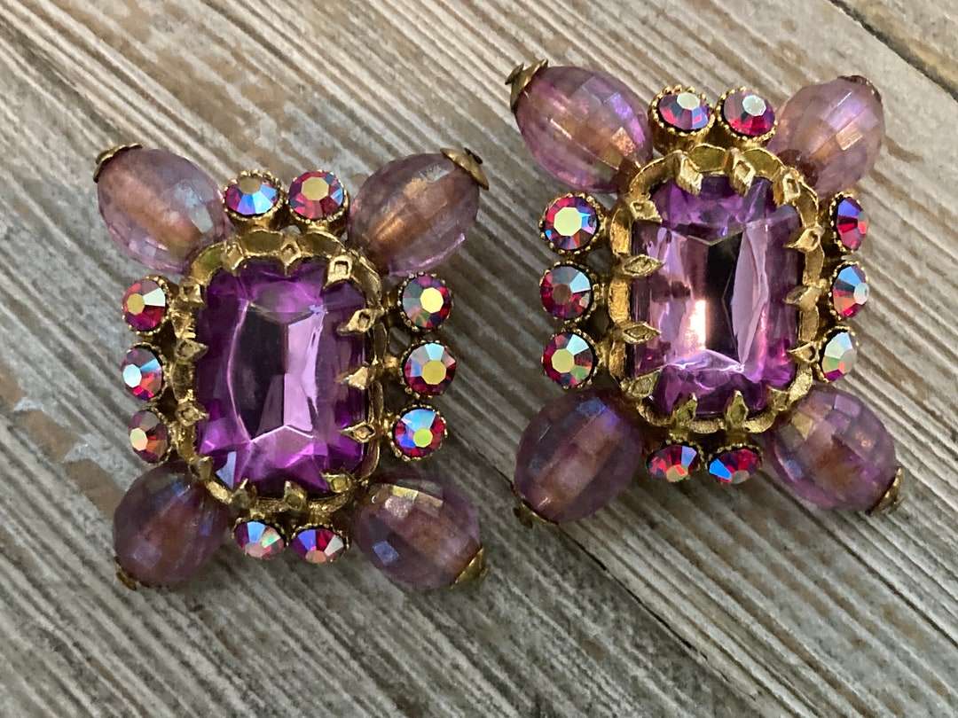 RESERVED........JAY STRONGWATER Vintage 1990's Gold With Pink Beads and ...