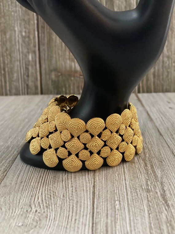 KJL/Kenneth Jay Lane Vintage 1990's Massive Gold Chun… - Gem