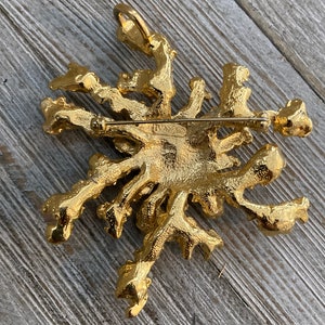 Stunning IVANA Vintage 1990's Gold With Rhinestones Brutalist Style ...