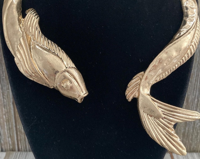 Spectacular Vintage 1990's?new Old Stock Massive Koi Fish Modern Gold ...
