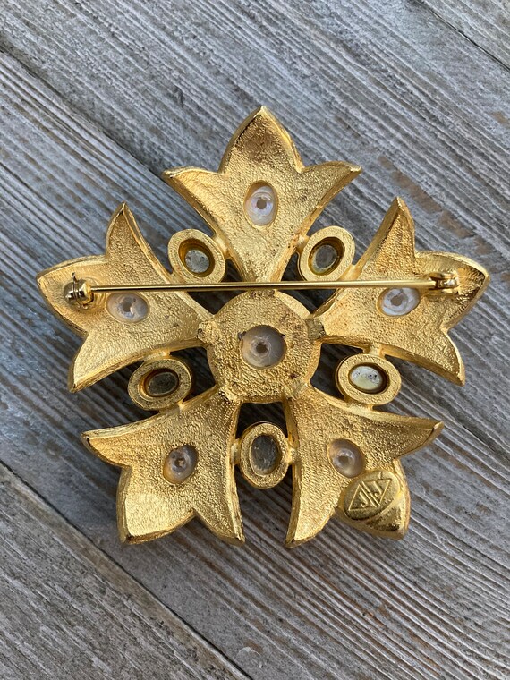 JUDITH JACK Signed Vintage 1990's Stunning Gold Moder… - Gem