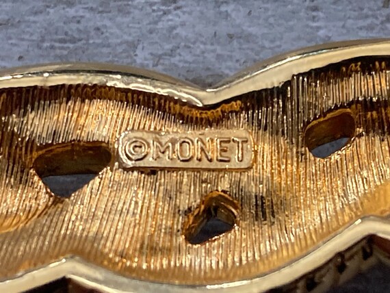 Beautiful MONET Vintage 1990's Gold With Rhinestones … - Gem
