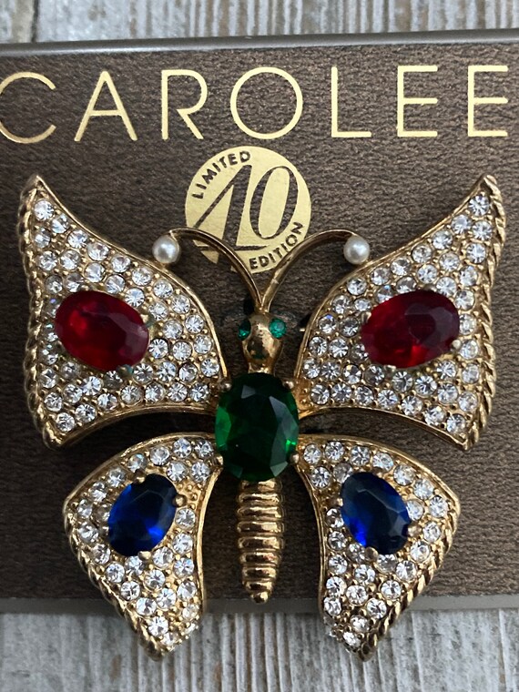 CAROLEE Vintage 1990's NOS Stunning Gold Butterfly St… - Gem