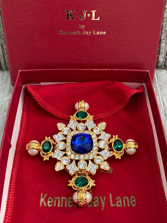 Magnificent KJL/Kenneth Jay Lane NOS Massive Gold Wit… - Gem