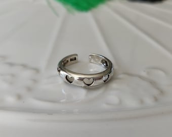 Heart Toe Ring | Etsy